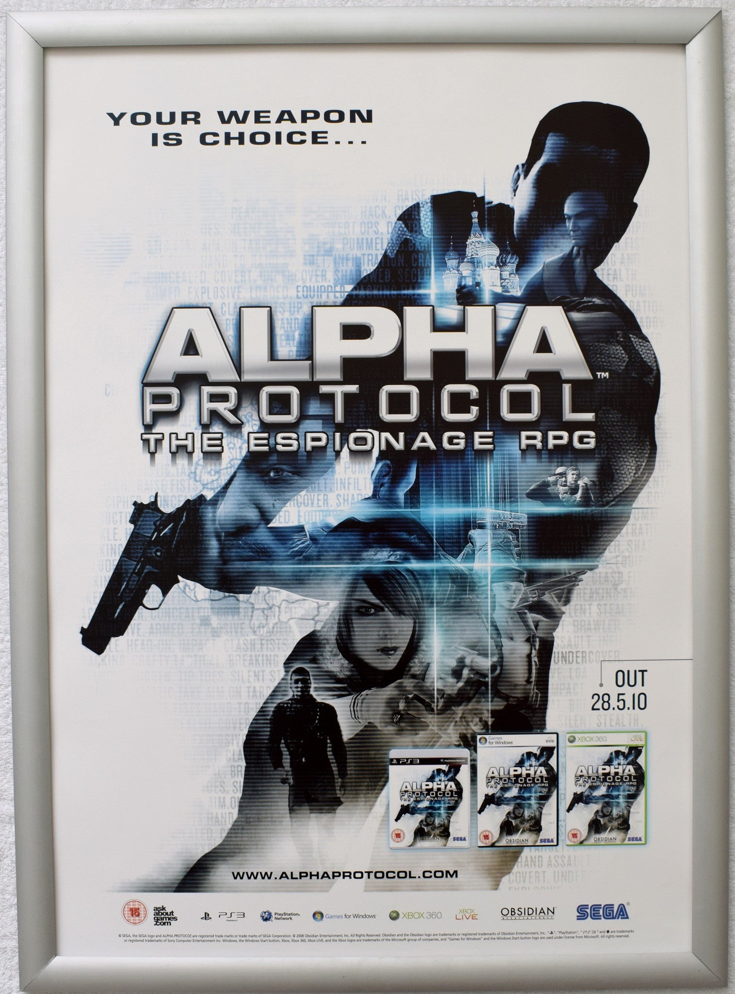 Alpha Protocol (A2) Promotional Poster – The Poster Hut
