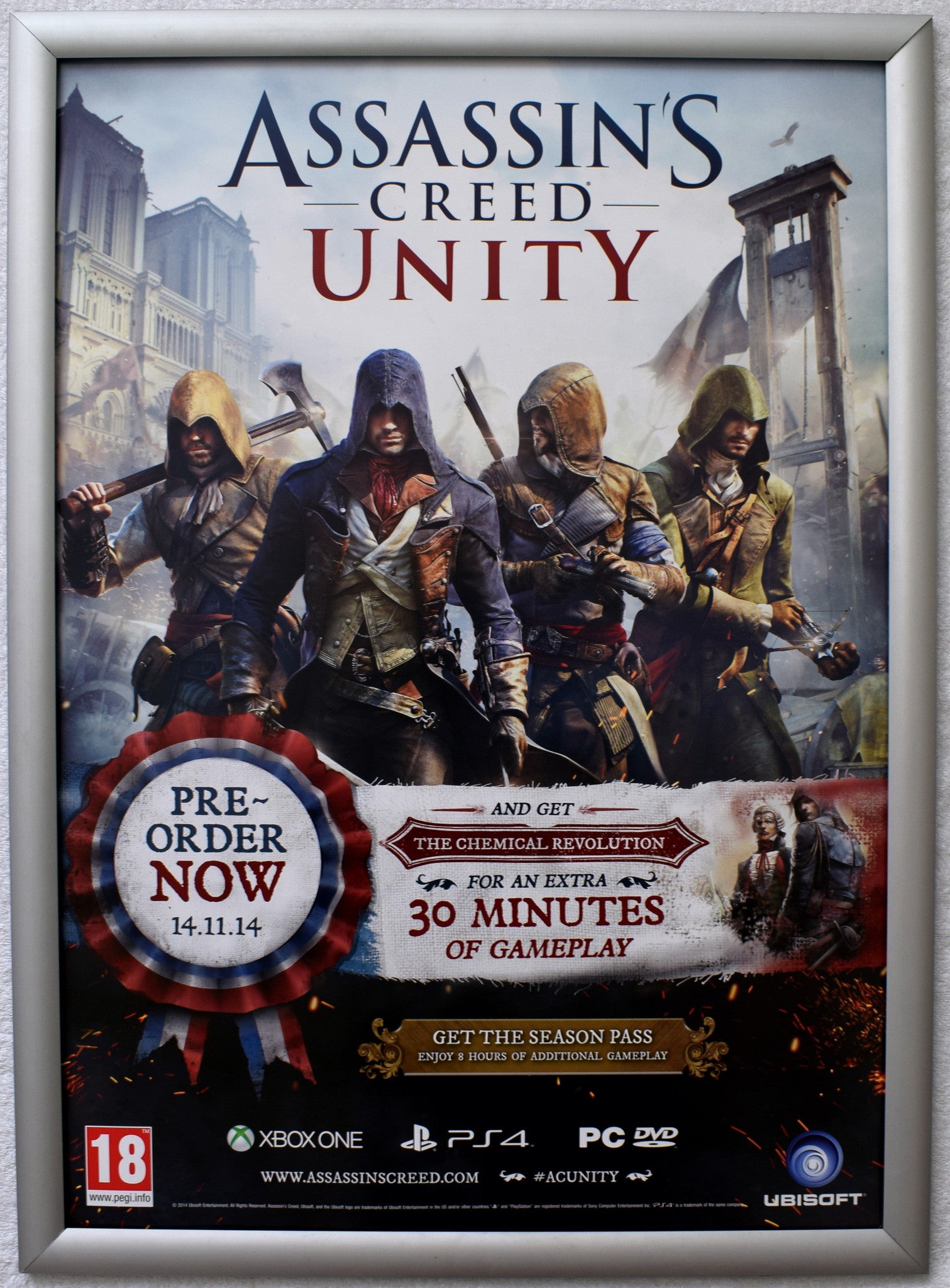 Assassin's Creed Unity (A2) Promotional Poster #1 – The Poster Hut