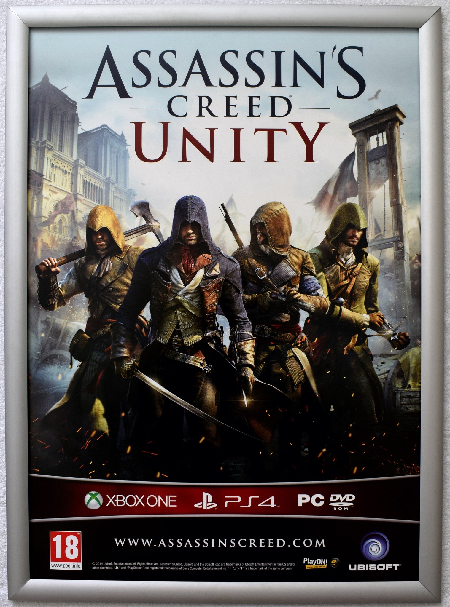 Assassin's Creed Unity (A2) Promotional Poster #3 – The Poster Hut